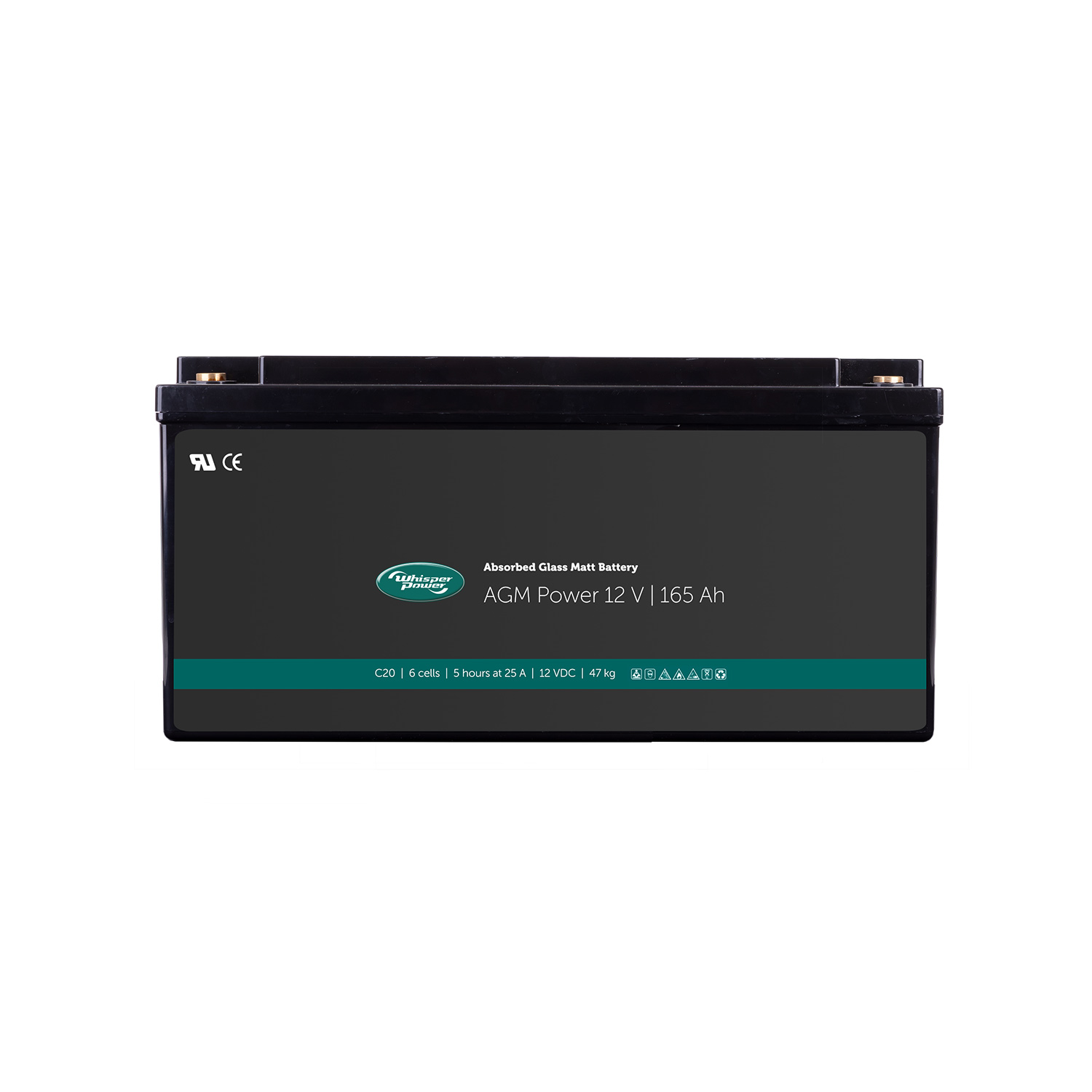 Discover the WhisperPower AGM Battery 12 V - 165 Ah